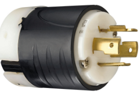 20 Amp NEMA Connector L1420 - Black Back, White Front Body – Vaughan ...